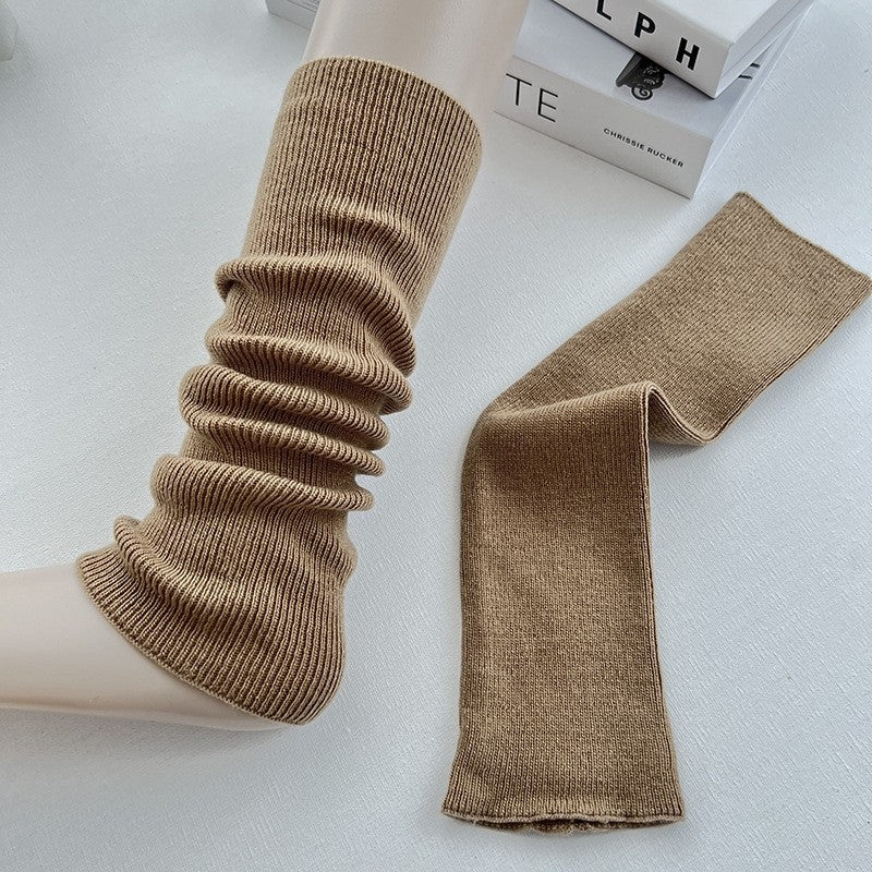 Knitted Leg Warmers In Solid Color – OceanusSwim
