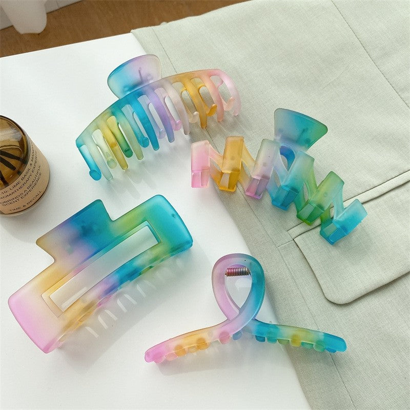 Gradient Color Various Shapes Claw Clip – OceanusSwim